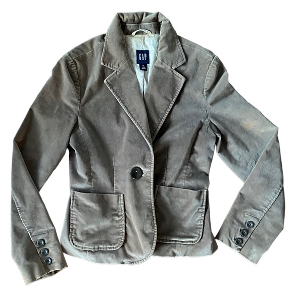 GAP | Jackets & Coats | The Gap Brown Velvet Blazer | Poshmark
